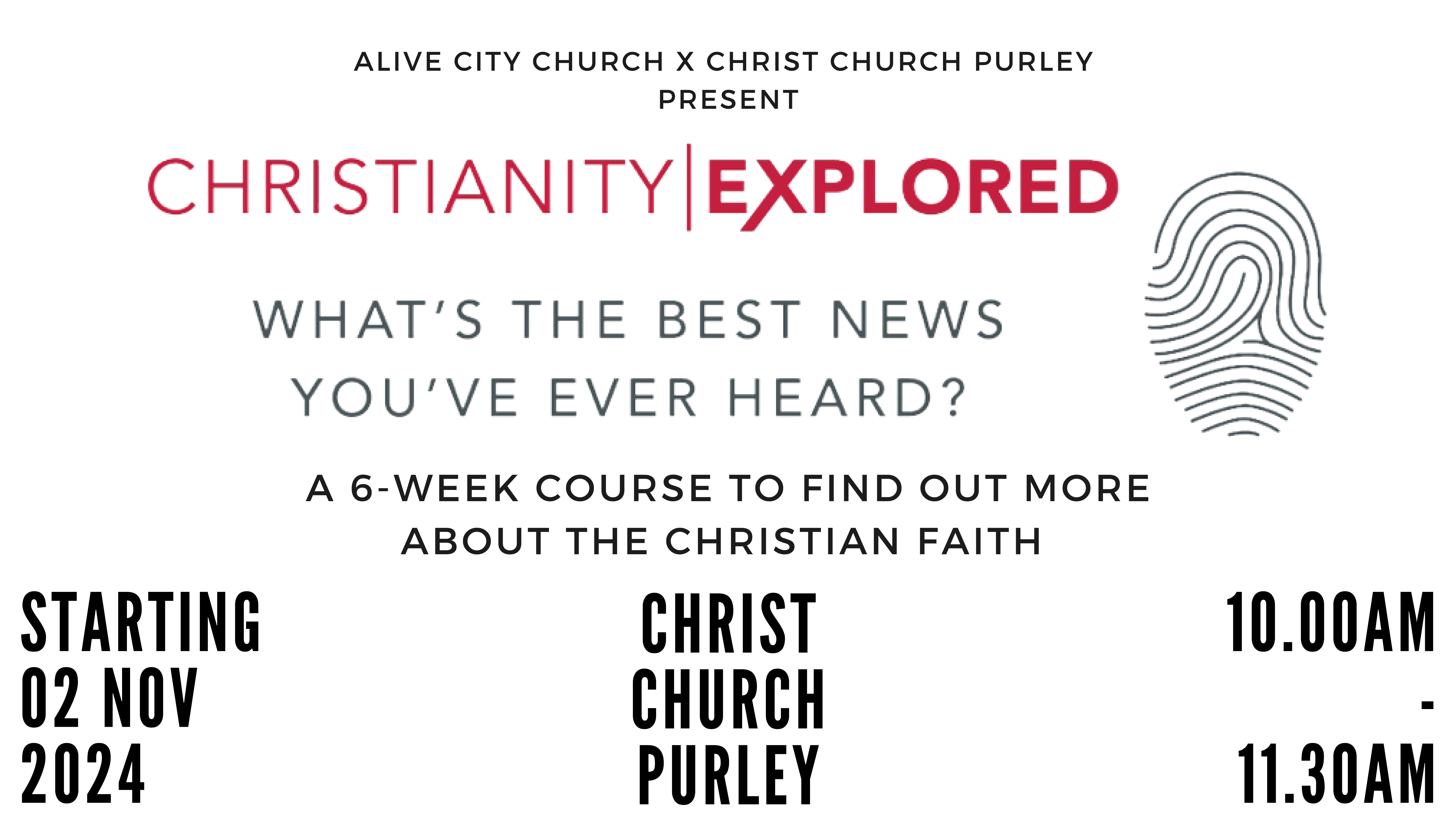 Christ Church Purley : Christianity Explored course